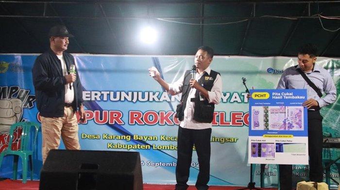 Warga Lombok Barat Ikut Aksi Gempur Rokok Ilegal, Ada Gamelan dan Tari Legong - Tribunlombok.com