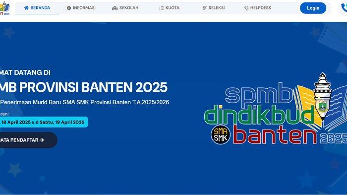 Cara Daftar dan Login Link banten.demo.spmb.id, SPMB Banten 2025 Jenjang SD, SMP, SMA, SMK ...