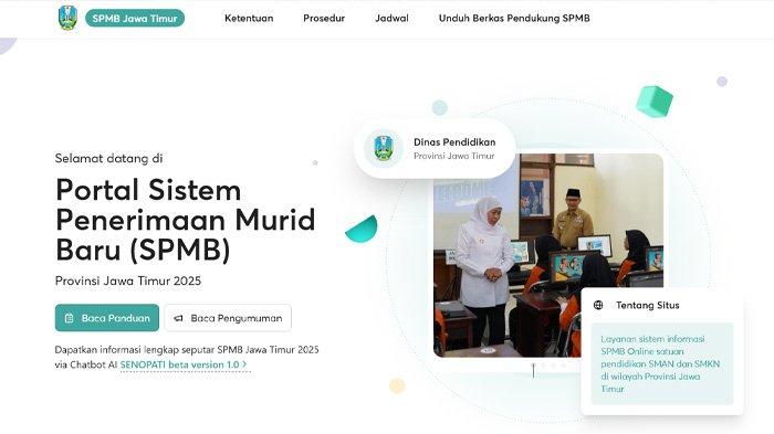 SPMB Jatim 2025 untuk SMA SMK: Cek Kuota, Jadwal, Syarat, Tata Cara Daftar Link spmbjatim.net ...