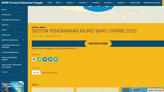 Cara Daftar dan Login Link kalteng.demo.spmb.id, SPMB Kalteng 2025 ...