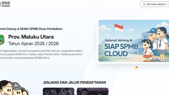 Cara Daftar dan Login Link malut.demo.spmb.id, SPMB Malut 2025 Jenjang SD, SMP, SMA, SMK ...