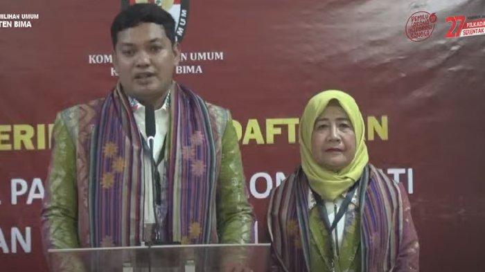 Daftar ke KPU Bima, Pasangan Yandi-Umi Ros Optimis Menang di Pilkada 2024 - Tribunlombok.com