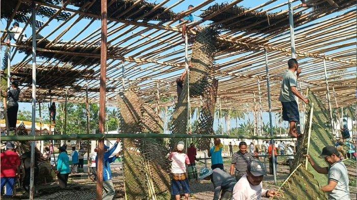 Momen Kompak Warga NW di Anjani Membuat 'Tetaring' Sambut Hultah ...