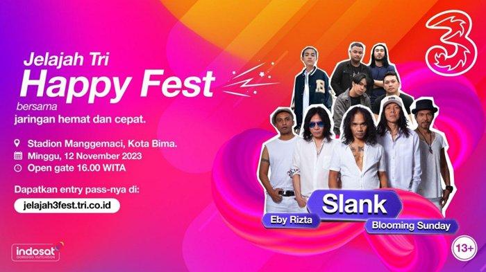 Tri Ajak Warga Bima Seru-seruan Bareng di Jelajah Tri Happy Fest! - Tribunlombok.com
