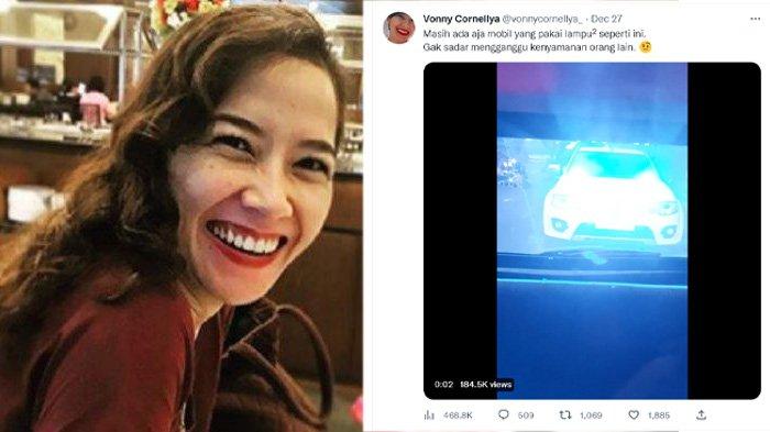 Video Vonny Cornellya Ngeluh Strobo Pajero yang Silau Viral: Gak Sadar ...