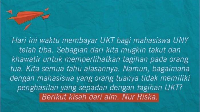Viral Perjuangan Riska Bayar UKT Hingga Akhir Hayat, Rektor UNY: Kalau ...