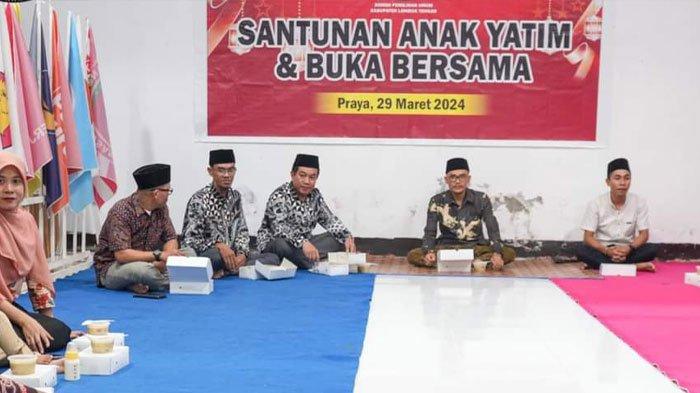 KPU Lombok Tengah Gelar Acara Santunan Anak Yatim dan Buka Bersama - Tribunlombok.com