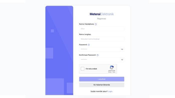 Link e-meterai Peruri Sudah Bisa Diakses! Cek di meterai-elektronik.com ...