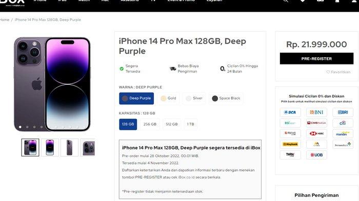 iPhone 14 Pro Max Harga Rp 19 Jutaan, Kamera Utama 48MP, Berikut Spesifikasi Beserta Fitur ...