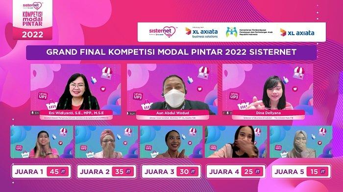 Ini Juara Kompetisi Modal Pintar Sisternet 2022 XL Axiata, Berhadiah Modal Total Rp 150 Juta ...