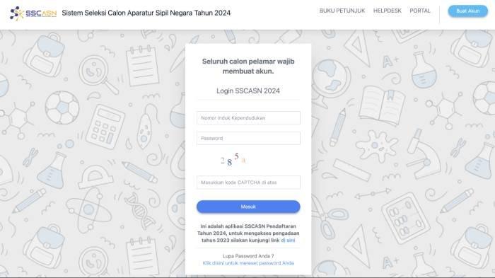 Link Login Akun SSCASN Cek Pengumuman Hasil Kelulusan PPPK 2024 Tahap I di sscasn.bkn.go.id ...