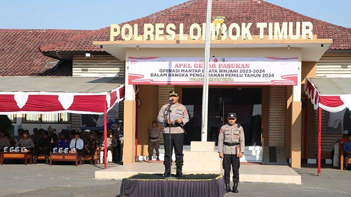 Polres Lombok Timur Mulai Fokus Pengamanan Pemilu 2024 dengan Menggelar Operasi Mantap Brata ...