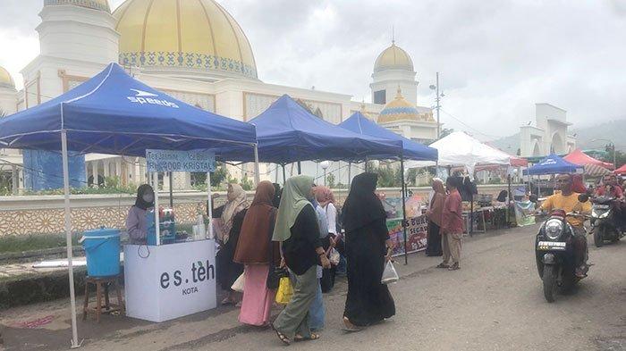 150 UMKM di Kota Bima Ramaikan Pasar Ramadhan di Depan Masjid Raya Al ...