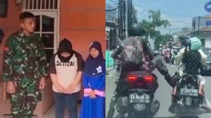 Kronologi Praka ANG Tendang Ibu-ibu Bonceng Anak Versi TNI AU, Diawali Tabrakan Karena Rem ...