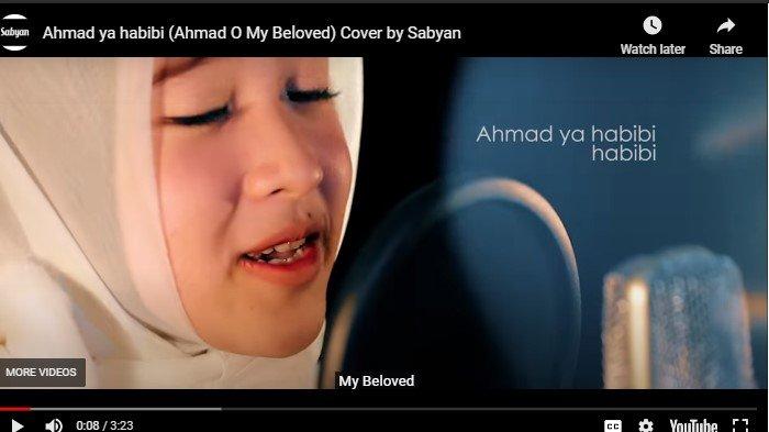 Lirik Sholawat Ahmad Ya Habibi - Sabyan (Cover), Ahmad Ya Habibi Habibi, Habibi Salam Habibi ...