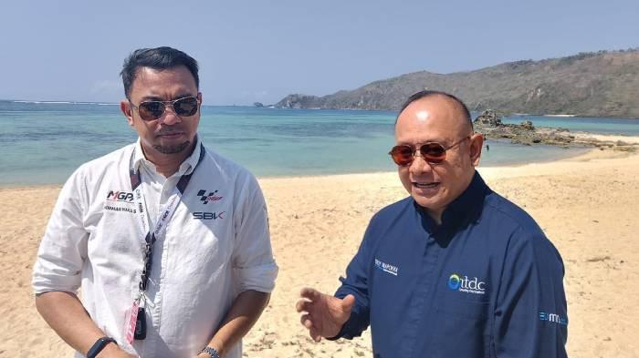 7 Pembalap MotoGP Ikut Tanam Terumbu Karang di Pantai Kuta Mandalika - Tribunlombok.com