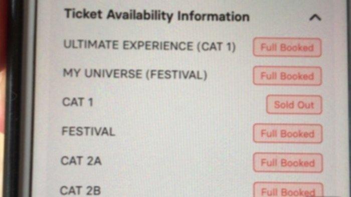 Tiket Konser Coldplay Kategori Ultimate Experience Ludes Hitungan Menit ...