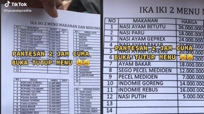 VIRAL Gadis Ketakutan Setelah Lihat Menu Kafe, Mi Instan Dibandrol Rp ...