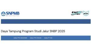 Link Daftar SNBP 2025 di portal-snpmb.bppp.kemdikbud.go.id, Cek Daya Tampung Prodi ...