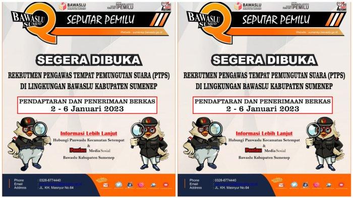 Bawaslu Sumenep Buka Loker 3 863 Pengawas Tps Pemilu 2024 Cek Jadwal