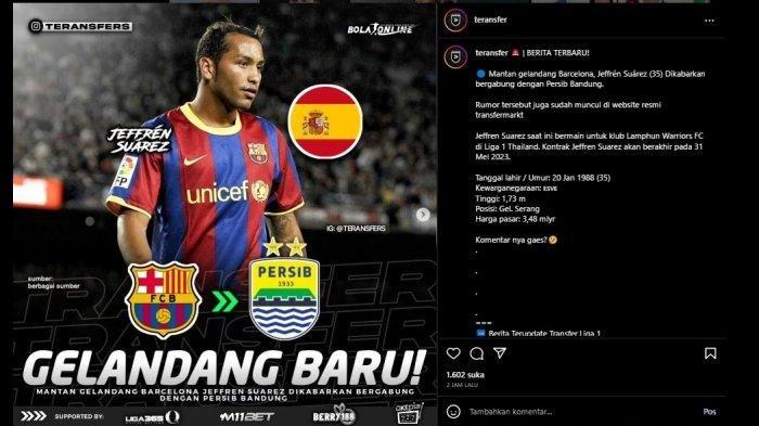Jebolan Barcelona eks Rekan Messi Dibidik Persib Bandung, Liga 1 Makin ...