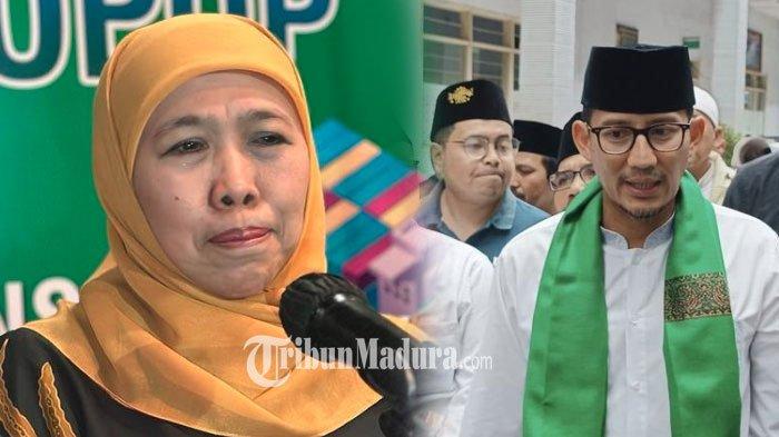 Jawaban Khofifah Usai Diajak Sandiaga Uno Ikut Menangkan Ganjar Pranowo di Pilpres 2024 ...
