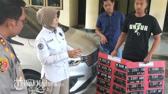 Penadah Motor Curian di Bangkalan Dibongkar Polisi, 7 Motor, Puluhan Plat Nomor dan STNK Disita ...