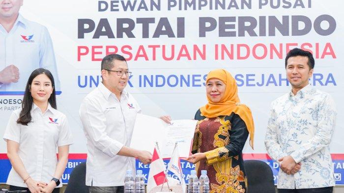 Respon Khofifah-Emil seusai Dapat Dukungan Resmi dari Perindo untuk Pilgub Jatim 2024 ...