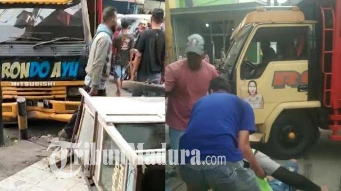 Akibat Rem Blong, Truk Bertuliskan ‘Rondo Ayu’ Tabrak Sejumlah ...