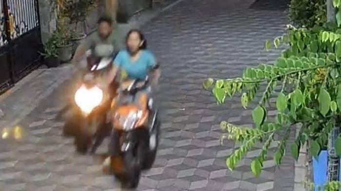 Viral 2 Sejoli di Gubeng Surabaya Terekam CCTV Kompak Mencuri Motor ...