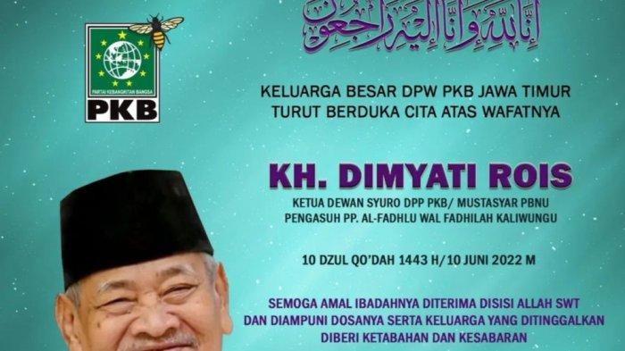Kabar Duka Ulama Kharismatik NU KH Dimyati Rois Meninggal Dunia, PKB ...