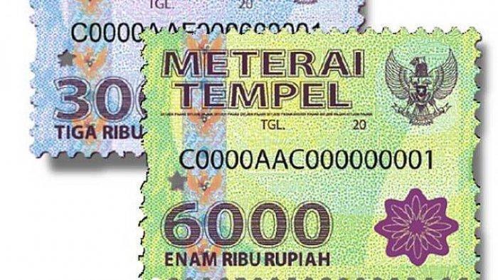 Ada Materai Baru 10000, Simak Cara Menggunakan Materai 6000 dan 3000 ...