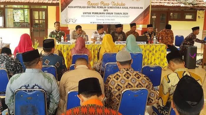 PPK Kecamatan Talango Sumenep Gelar Rapat Pleno Terbuka Rekapitulasi DPSHP Pemilu 2024 ...