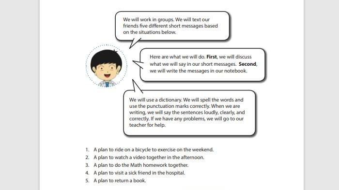 Kunci Jawaban Bahasa Inggris Kelas 8 Halaman 209, Make Five Short ...