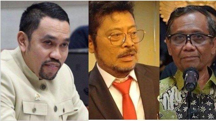 Sentilan Sahroni ke Mahfud MD Setelah Sebut Syahrul YL Tersangka KPK: Kaget, Tiba-tiba Jadi ...