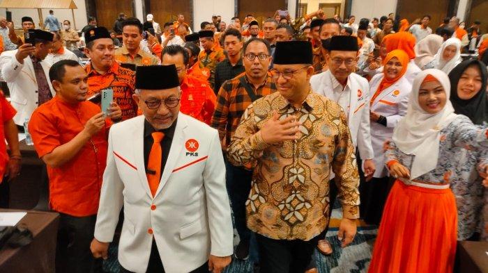 Anies Baswedan Disambut Presiden PKS Ahmad Syaikhu di Makassar - Tribun-timur.com