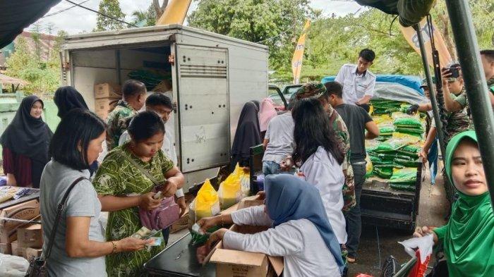 Bazar Murah Kodim, 150 Kg Gula Pasir Ludes dalam Tempo 1 Jam - Tribun-timur.com