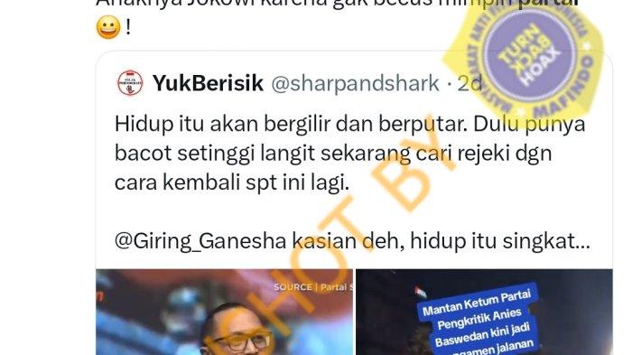 Cek Fakta: Kaesang Pangarep Pecat Giring Ganesha dari PSI - Tribun-timur.com