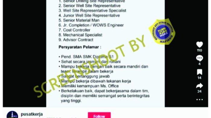 Cek Fakta: Pertamina Buka Lowongan Kerja Juni 2024 - Tribun-timur.com