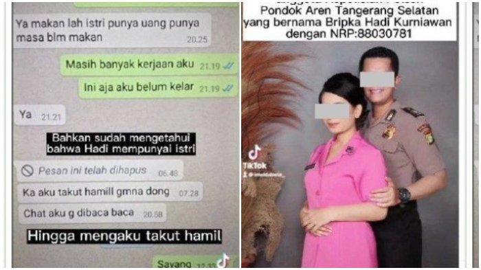 'Pisang Kamu Kecil-kecil Legit' Chat Mesra Bripka HK dan Selingkuhan Dibongkar Istri, Tak Mau ...