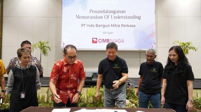 CIMB Niaga dan SMM Capital Group Teken MoU di Proyek Woodland Residence Makassar - Tribun-timur.com