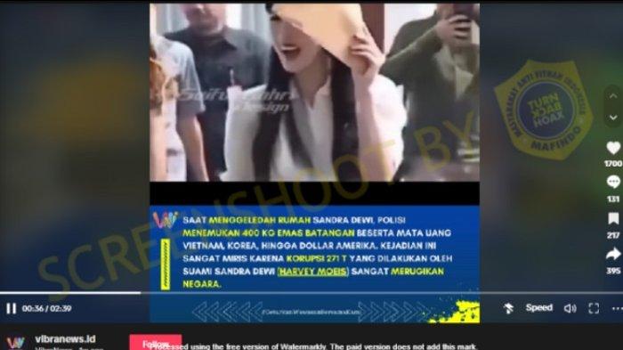 Cek Fakta: 400 Kg Emas Batangan Ditemukan Kejagung saat Geledah Rumah Sandra Dewi - Tribun-timur.com