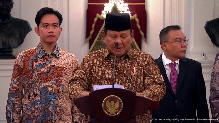Daftar Lengkap 48 Kementerian Negara Kabinet Merah Putih - Tribun-timur.com