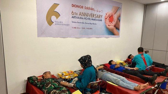 Hotel Arthama Makassar Gelar Donor Darah, Target 60 Kantong Darah - Tribun-timur.com