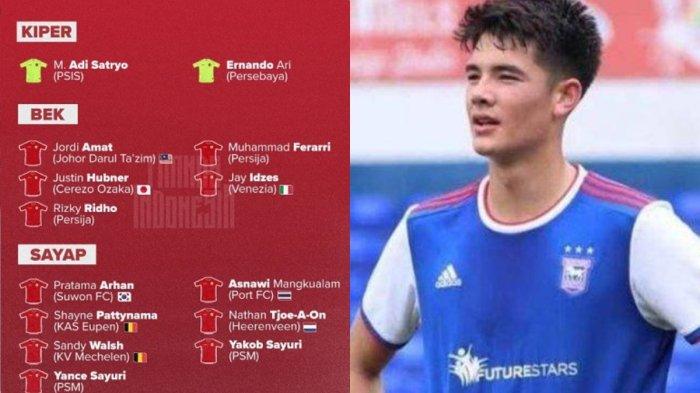 Elkan Baggott Dicoret? Berikut 22 Pemain Timnas Indonesia Kualifikasi ...