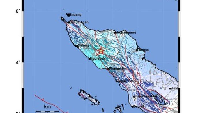 BMKG: Gempa Bumi Hari Ini 5,2 SR di Aceh, Pusat Gempa Bumi Barusan ...