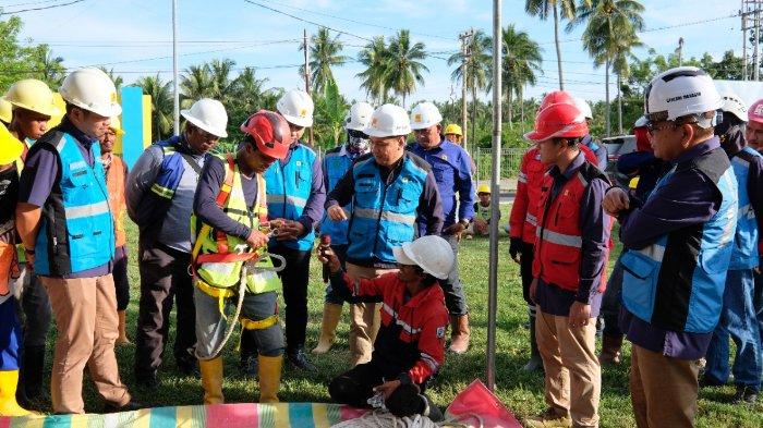 GM PLN UIP Sulawesi Pimpin Apel dan Inspeksi K3 di Proyek Pembangunan GI 150 kV Marisa Extension ...