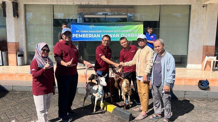 GMTD Serahkan 5 Ekor Kambing ke 5 Masjid di Kawasan Tanjung Bunga ...