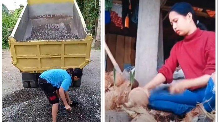 Viral! Gadis Cantik Jadi Kuli Pasir di Pinrang: Jangan Malu dan Gengsi ...