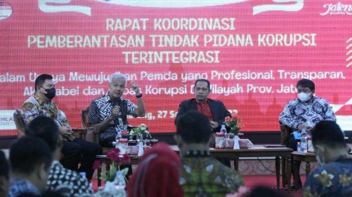 Hadir di Rapat Koordinasi Pemberantasan Tindak Pidana Korupsi, Ganjar Ajak Pejabat Cegah Korupsi ...